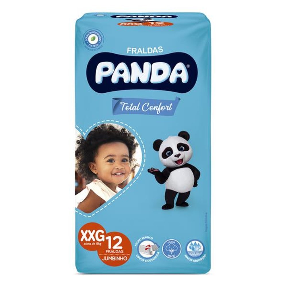 Fralda Descartavel Economica Jumbinho Panda XXG Com 12 | Martins Atacado