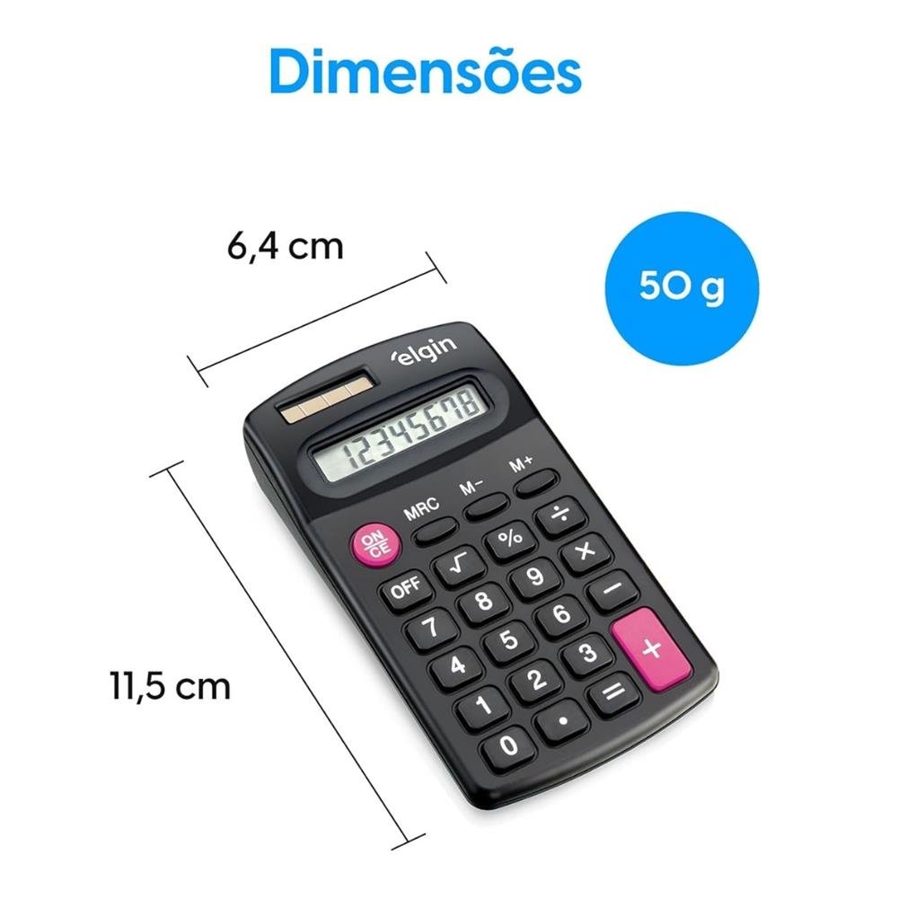 Calculadora de Bolso Cb 1485 Solar 8 digitos | Martins Atacado