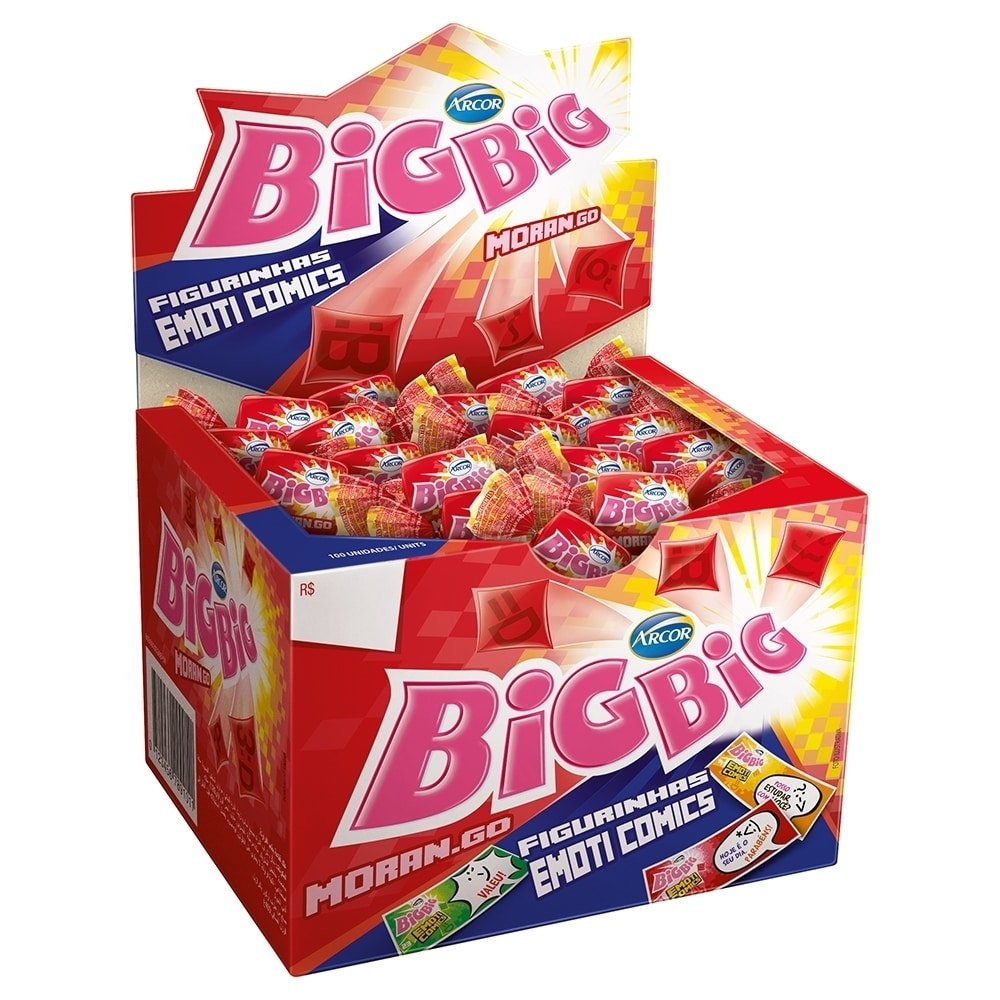 Chicle Big Big Morango 315g | Martins Atacado