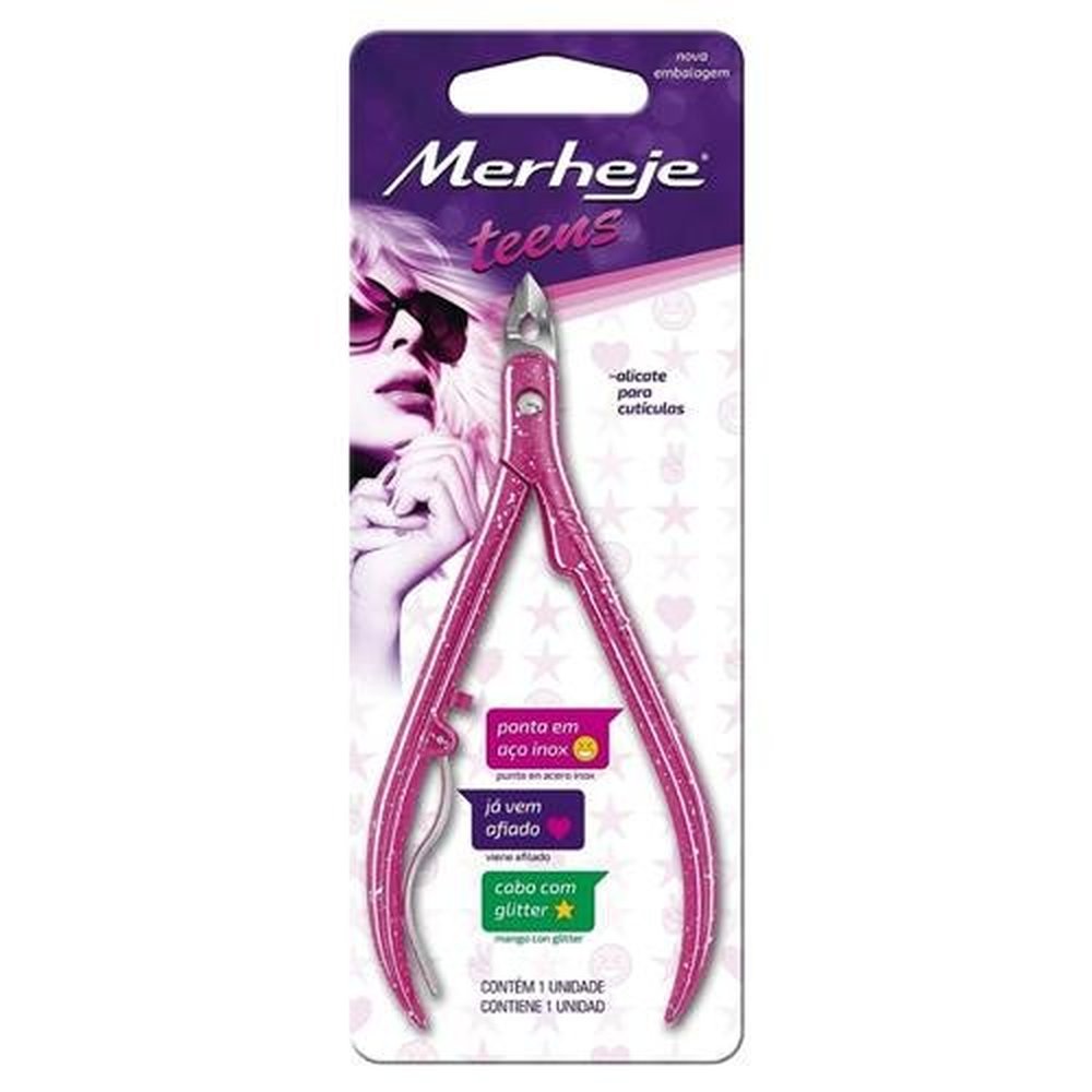 Alicate Para Cuticula Teen Rosa Merheje | Martins Atacado