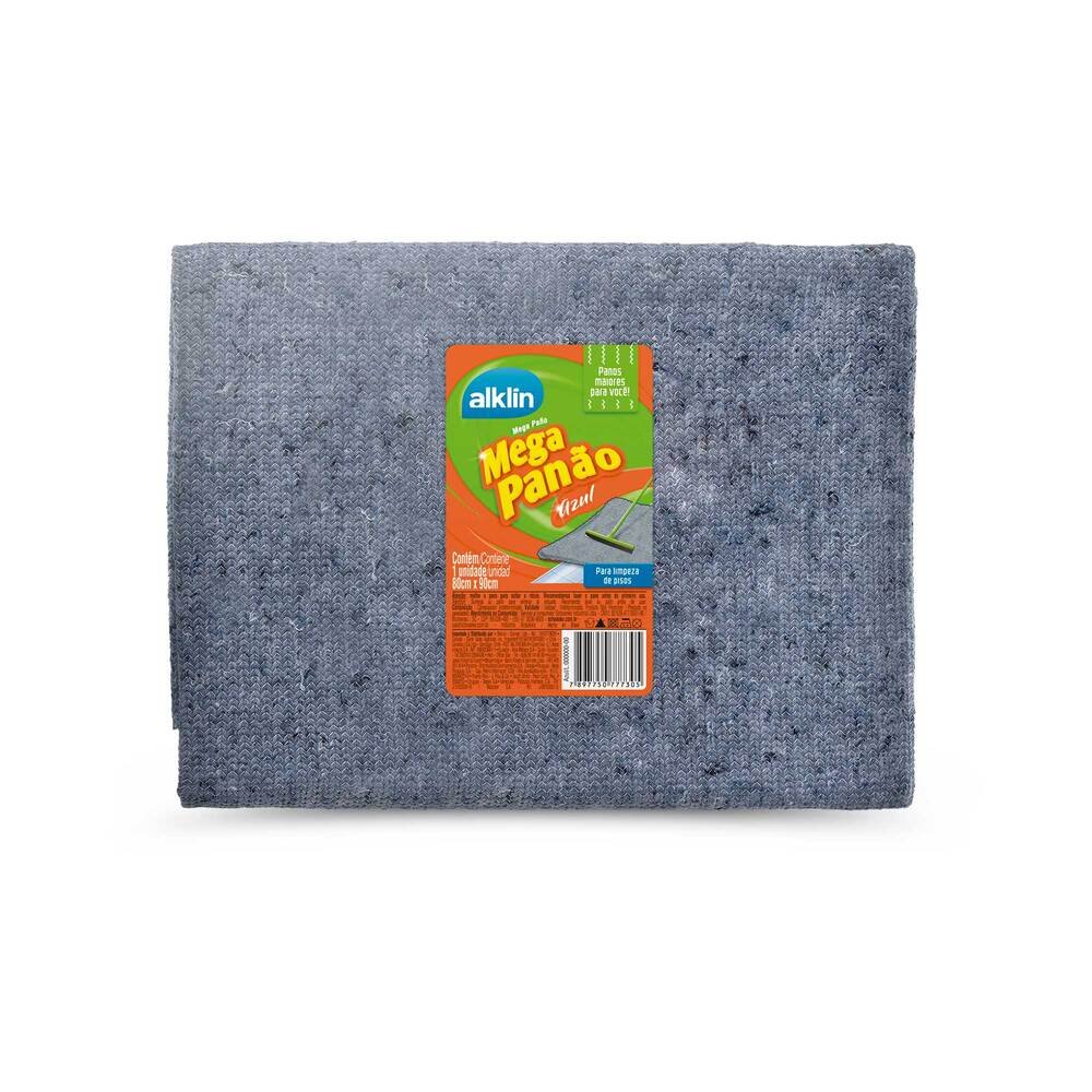 Pano de Piso Mega Panão Azul 80x90 com 1 unidade - Marca Alklin ...