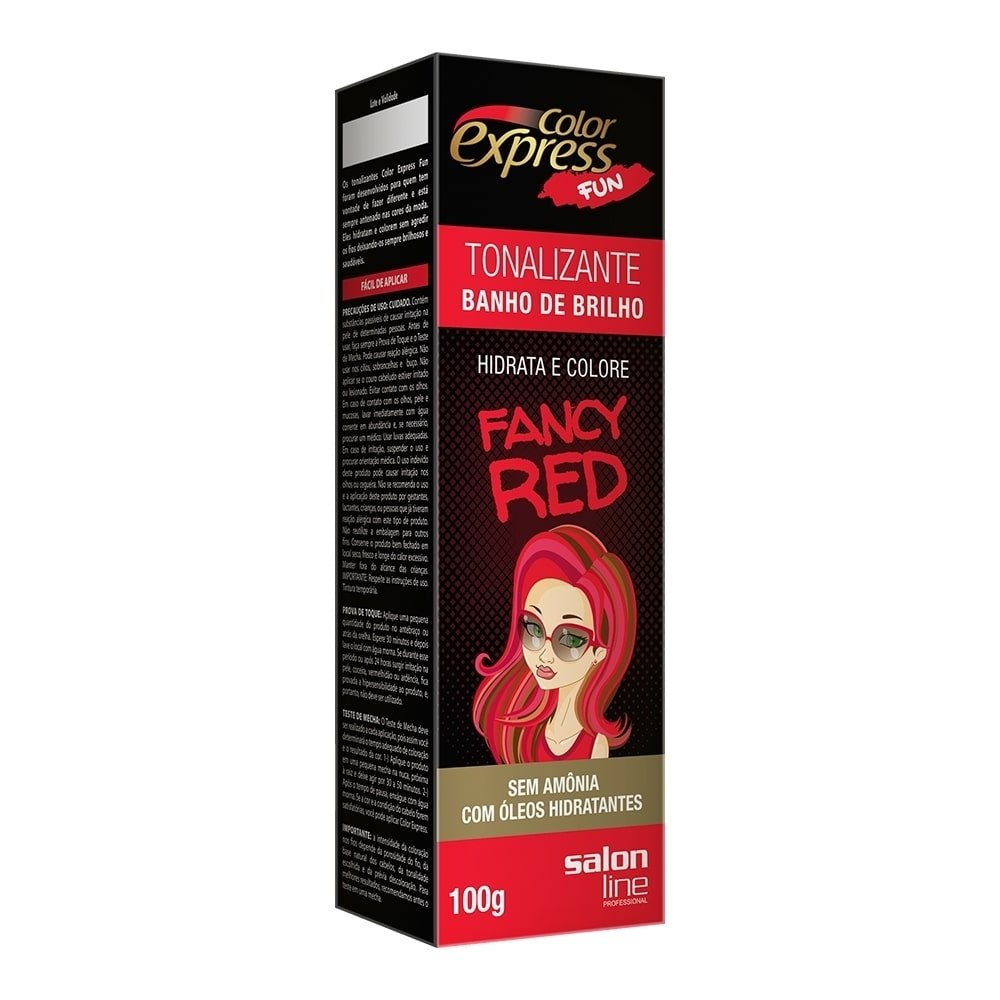 Color Express Fun Fancy Red Salon Line 100ml | Martins Atacado