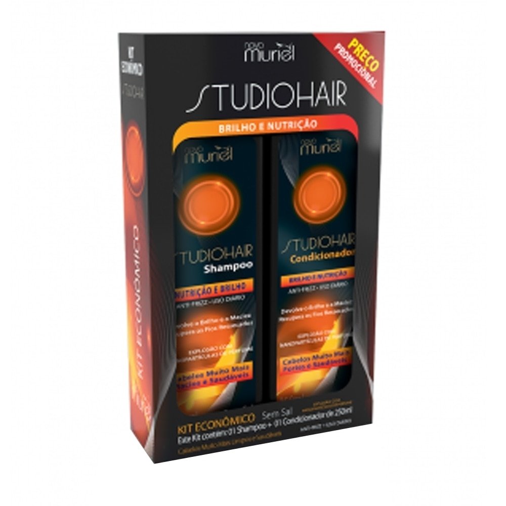 Kit Shampoo+condicionador Studio Hair Nutricao 250ml | Martins Atacado
