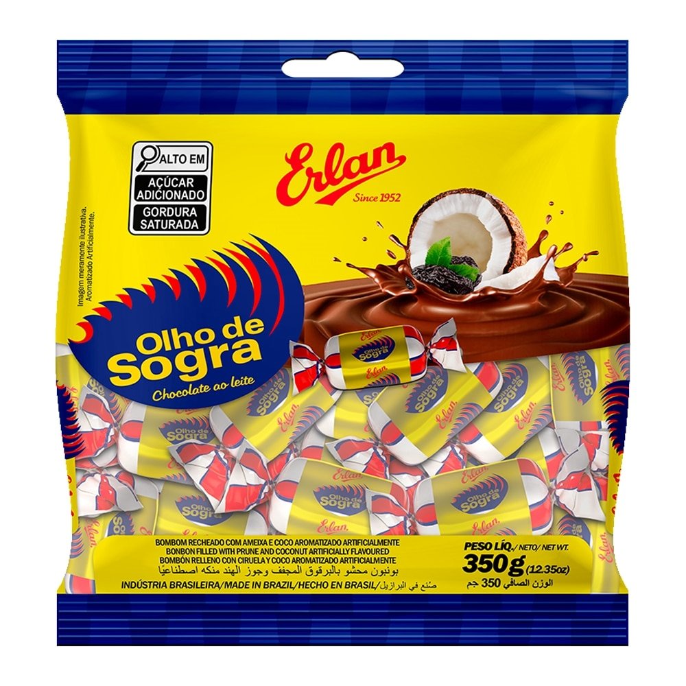 Chocolate Erlan Olho de Sogra 350g | Martins Atacado