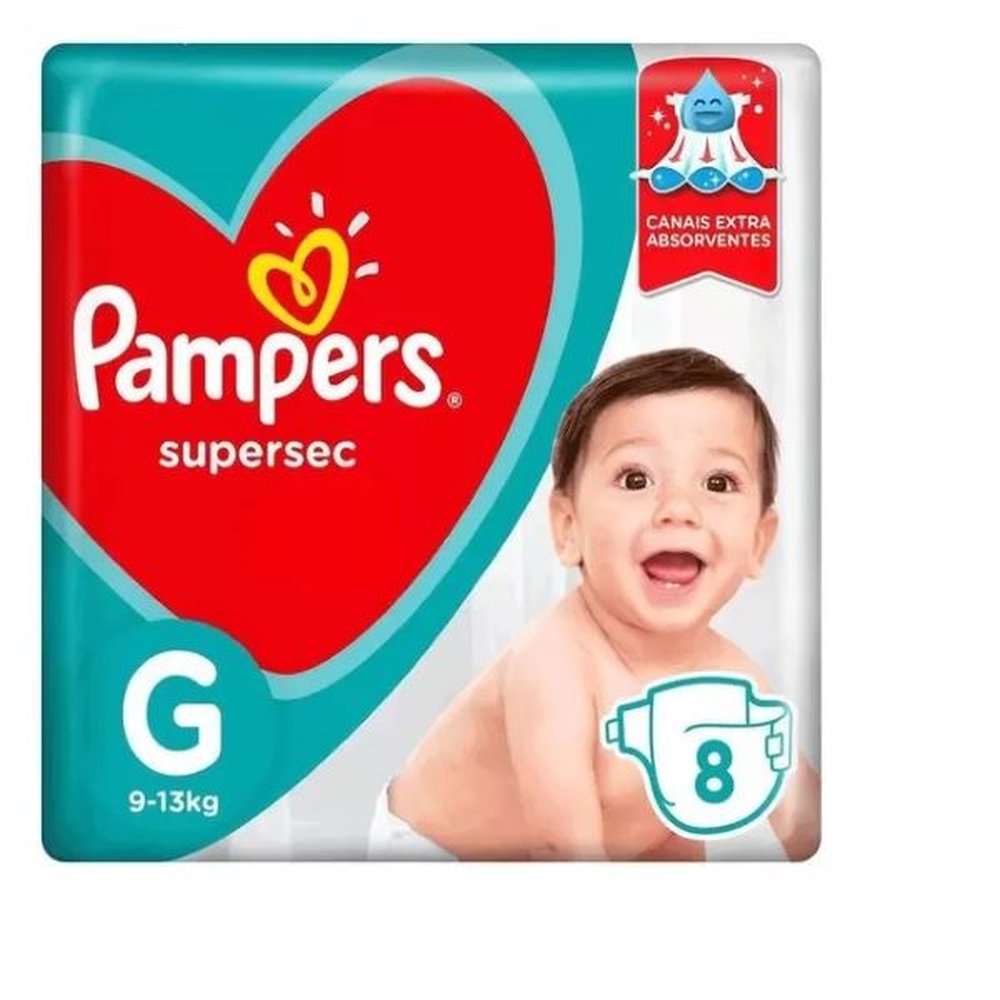 Fralda Pampers Supersec Tamanho G 16X8 Unidade | Martins Atacado
