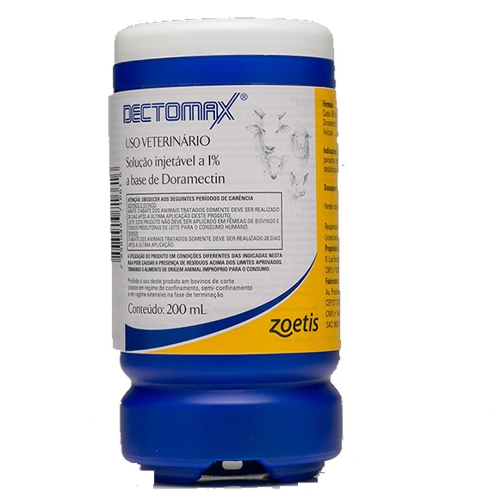 Dectomax Zoetis Antiparasita Injetável Doramectina 200 ml - 1 unidade ...