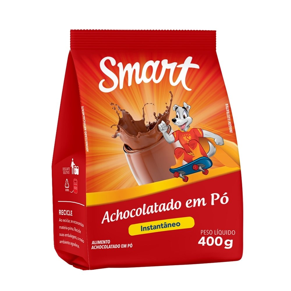 Achocolatado Smart Sachê 400g Embalagem com 25 Unidades | Martins Atacado