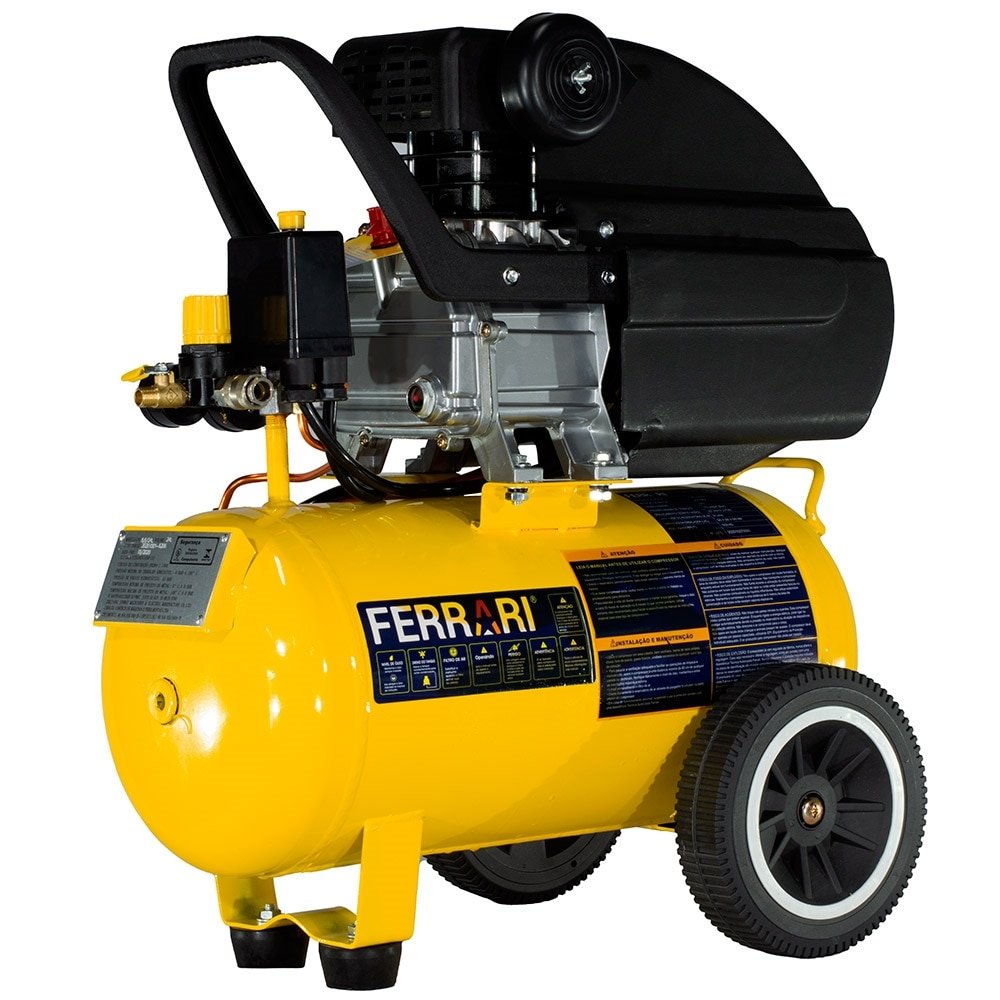 Compressor de ar Ferrari Mega Air CFC 8,6 PES, 24 Litros, 2 HP, 220V ...