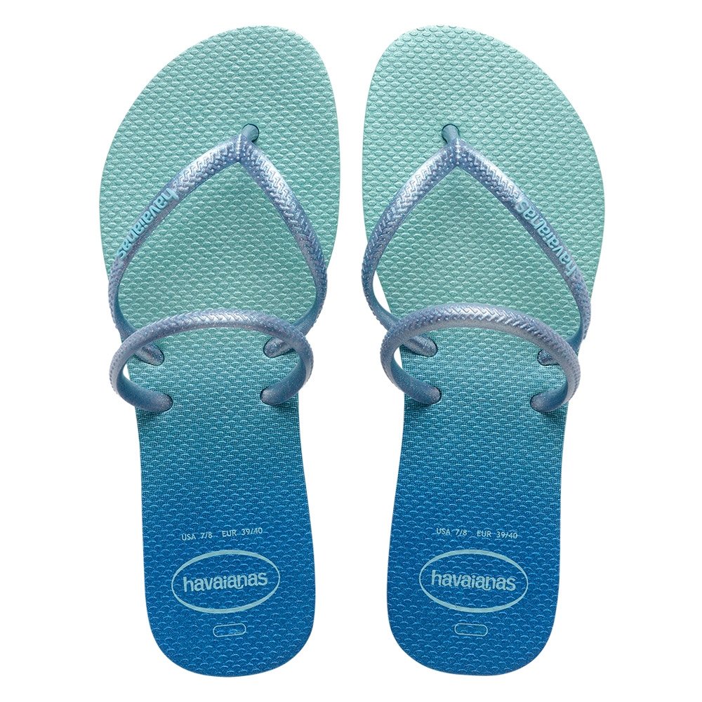 Havaianas Flat Duo Irid Azul Water 33/4 | Martins Atacado