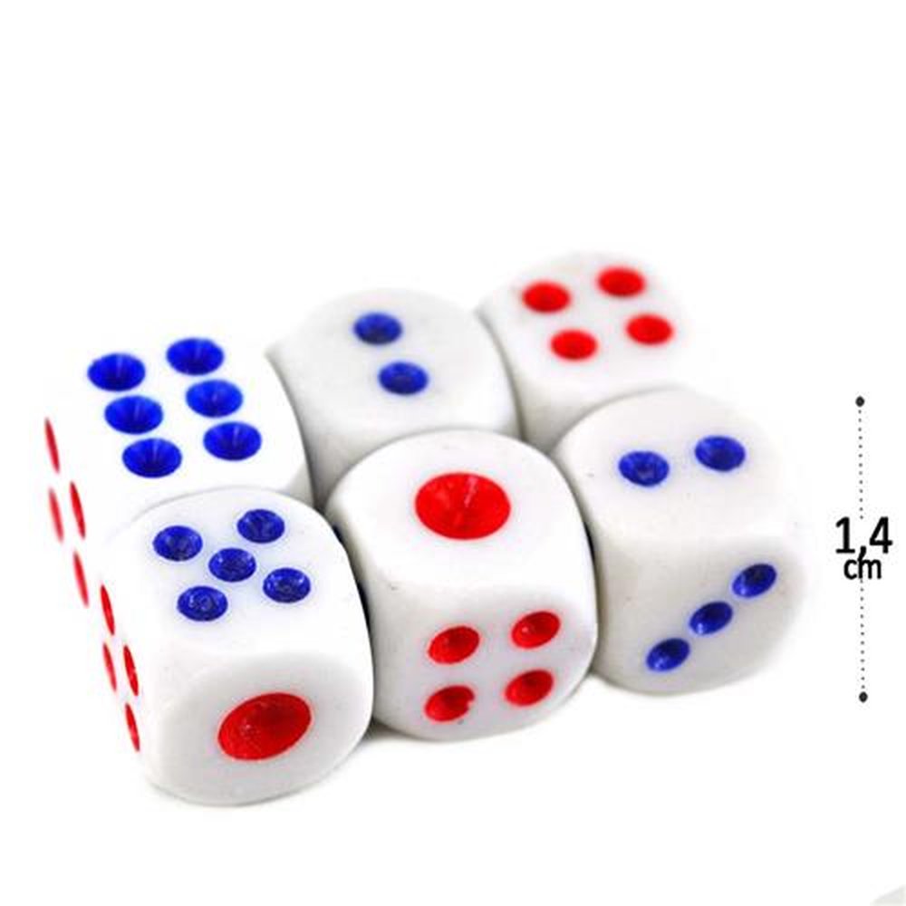 Dado De Plástico Com 6 Peças | Martins Atacado