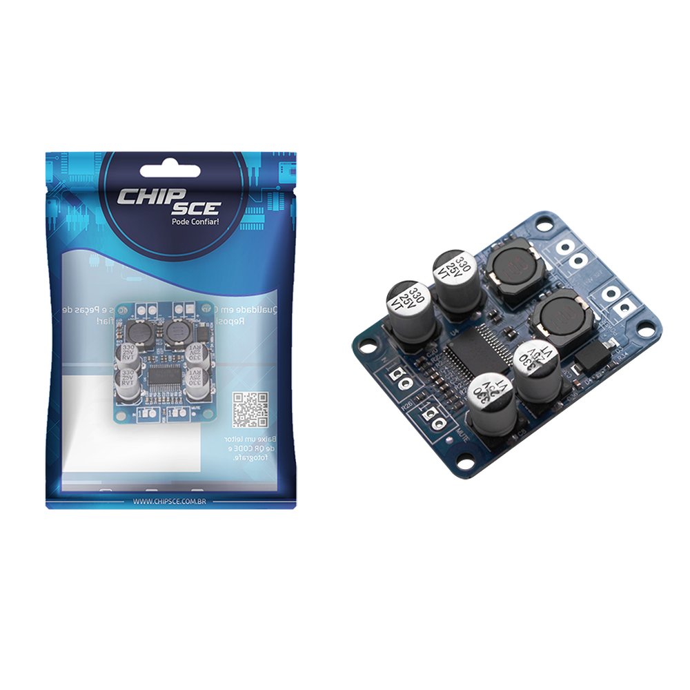 Modulo Arduino Amplificador Mono 1 Canal Classe D 12-24V - Tpa3118 ...