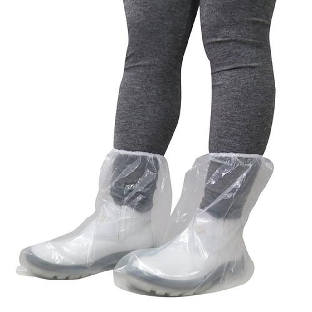 Bota Plastica Impermeavel com Elastico Transparente - Embalagem Com 10 ...