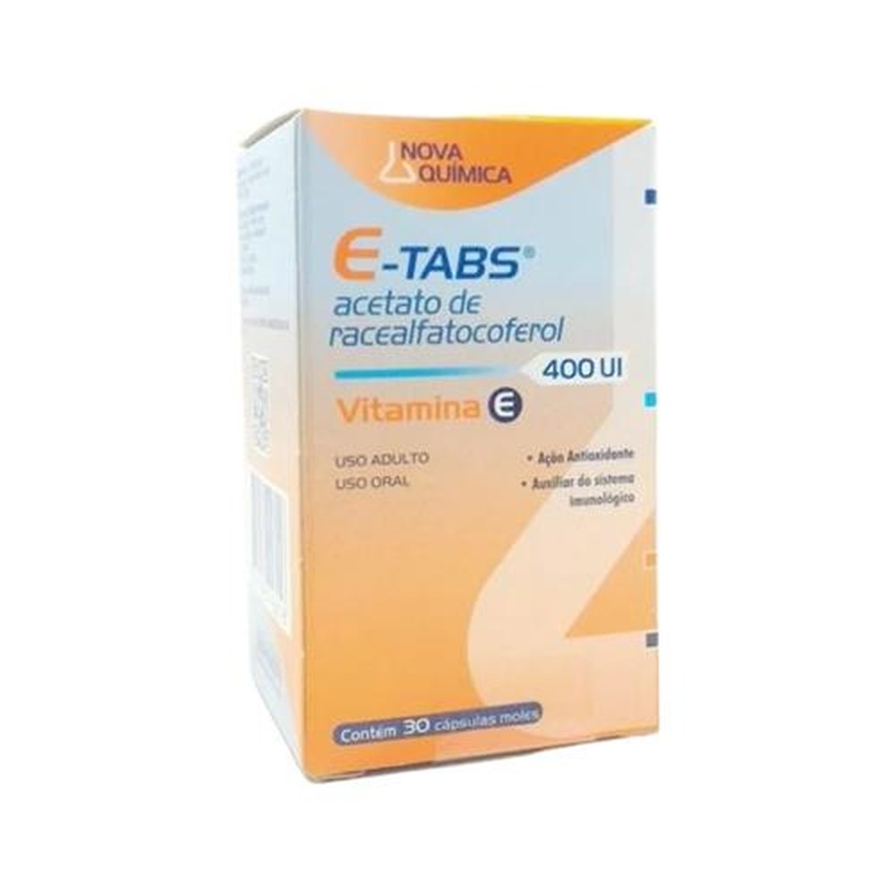 E-tabs 400ui caixa com 30 cápsulas gelatinosas moles | Martins Atacado
