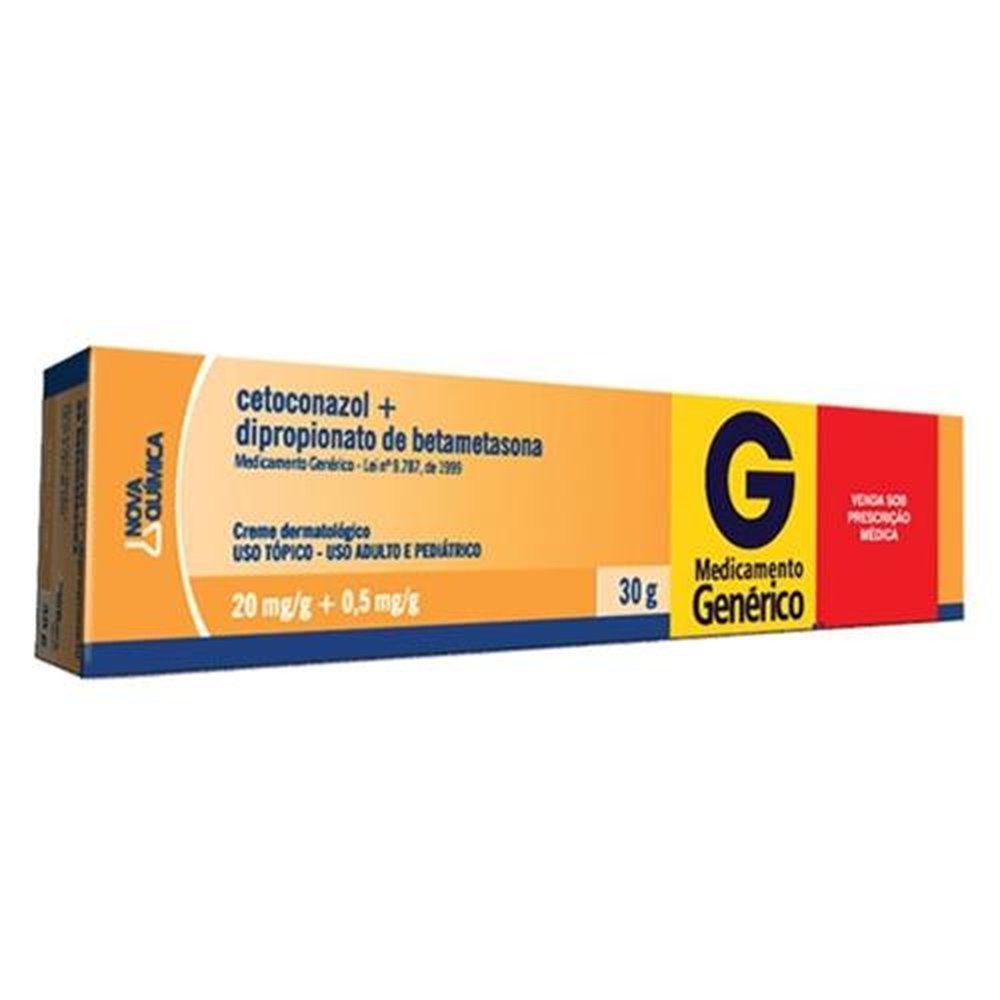 Cetoconazol + Dipropionato de Betametasona 20mg/g + 0,5mg/g, Caixa Com ...