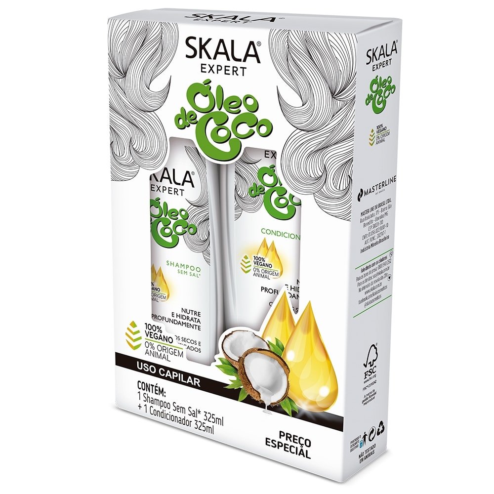 Shampoo + Condicionador Skala Óleo de Coco 325ml | Martins Atacado