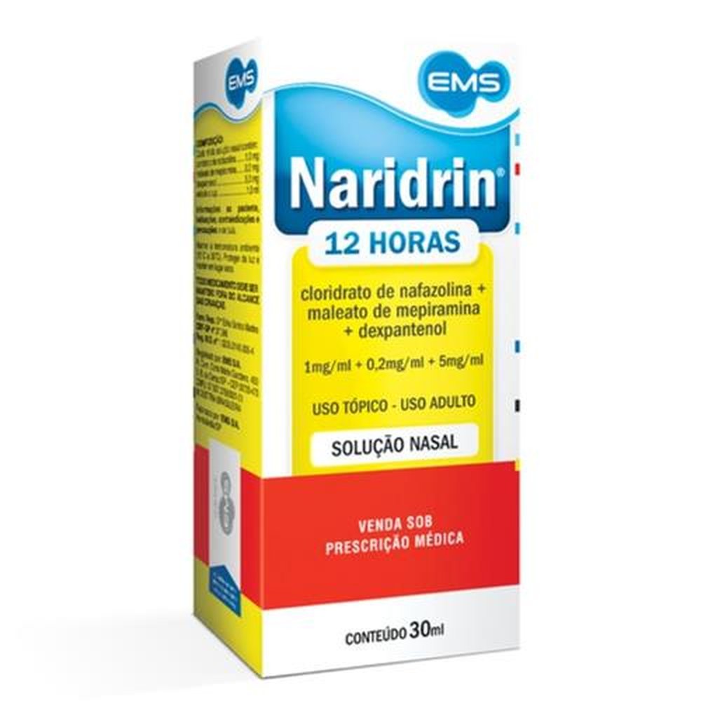 Naridrin 30mg + 6mg + 150mg, caixa com 1 frasco com 30mL de solução de ...