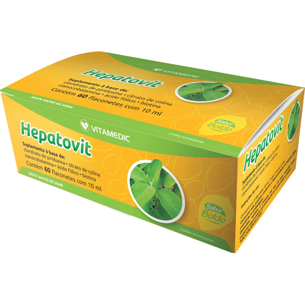 Hepatovit 10Ml Boldo Com 60 Flaconetes - VITAMEDIC | Martins Atacado