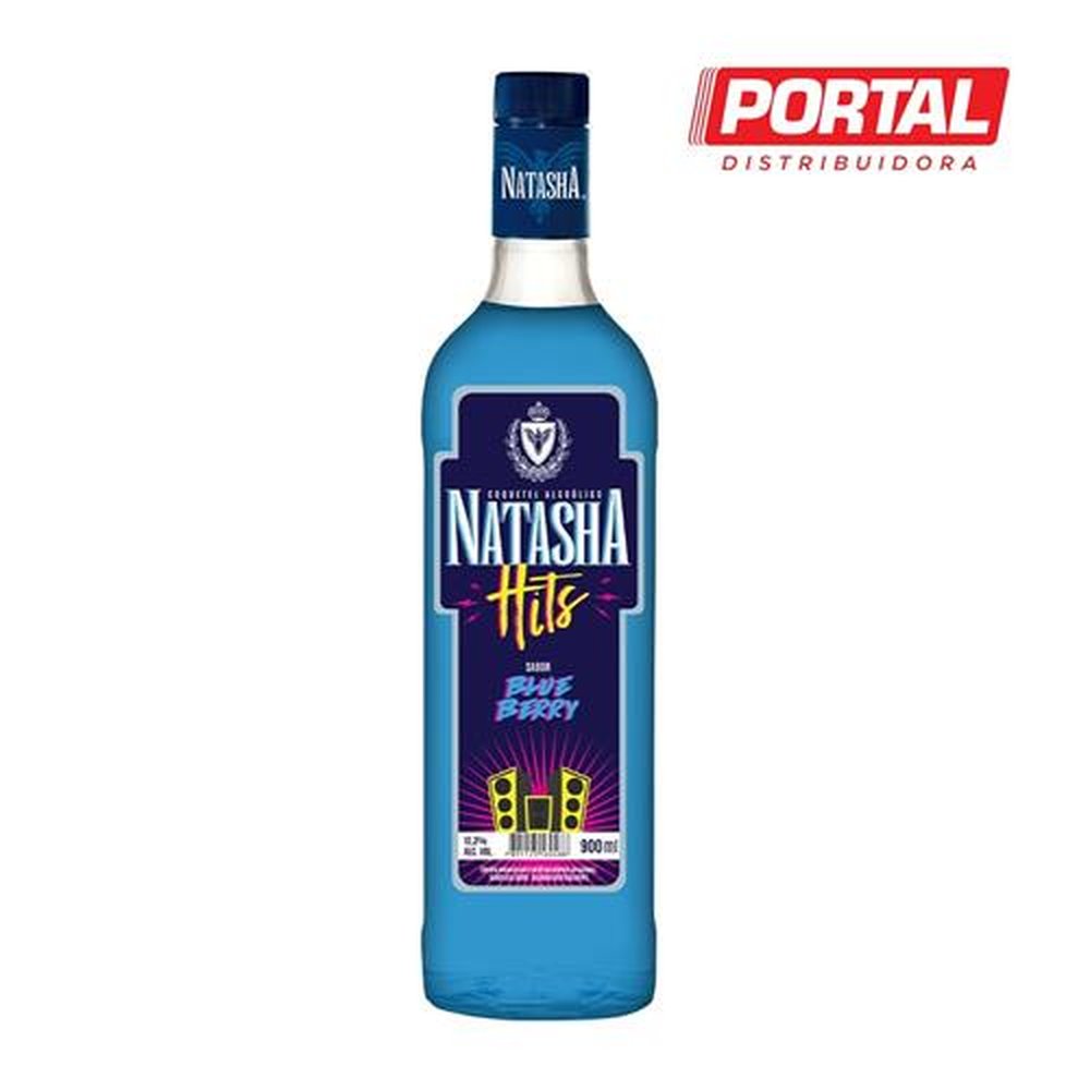Vodka Natasha Hits Blueberry 1X900ml | Martins Atacado