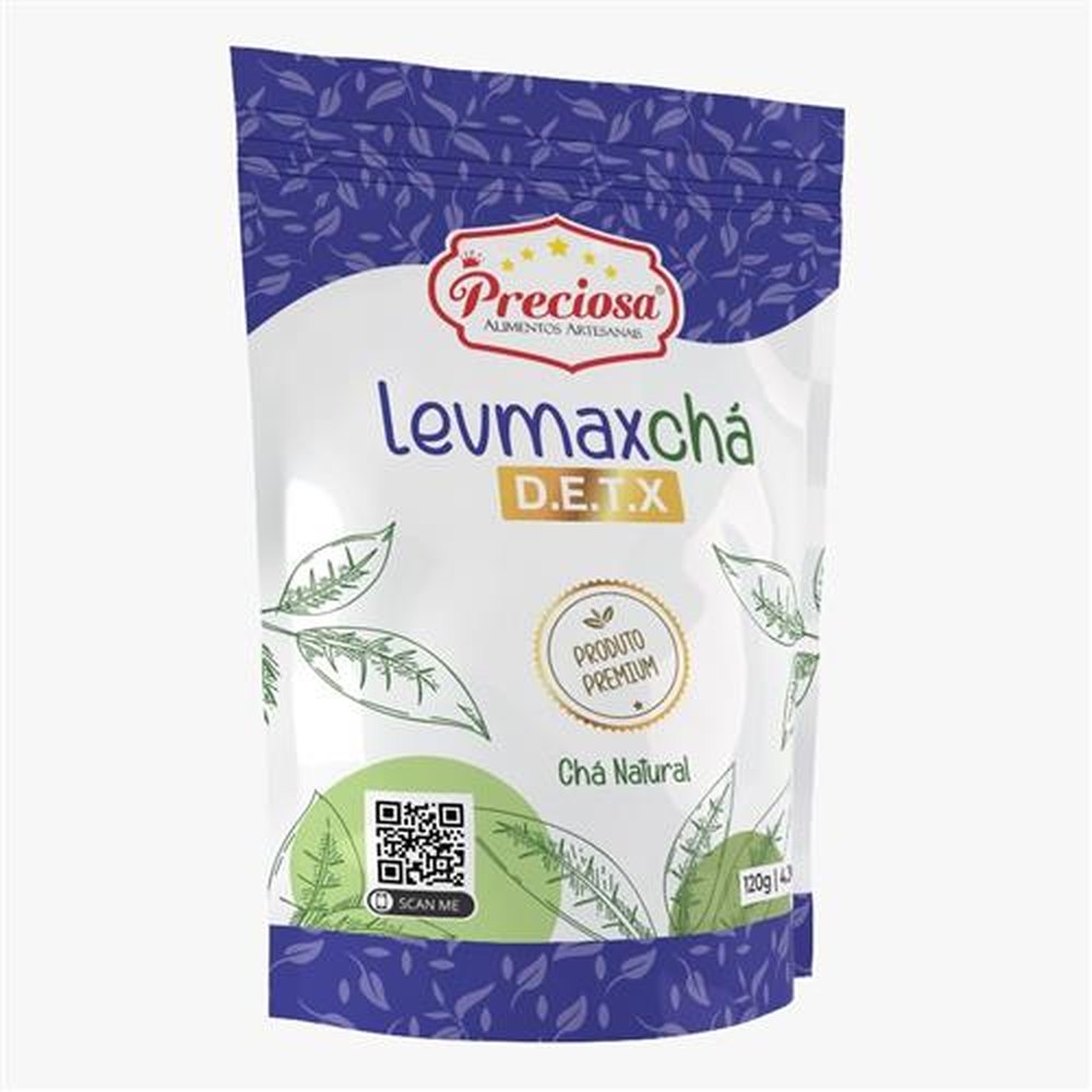 Chá Natural Preciosa Levmax 120g - Caixa com 20 unidades | Martins Atacado