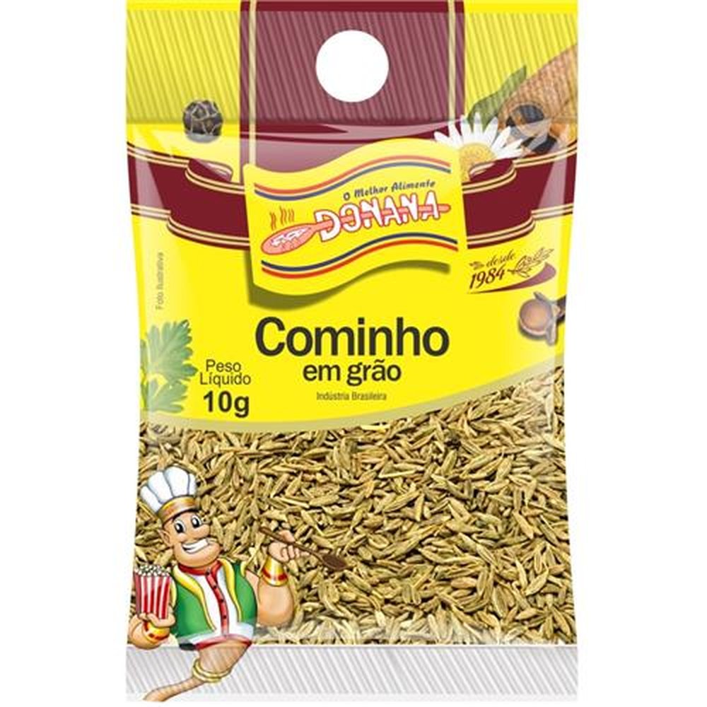 Cominho em Grão 10g Donana - Embalagem Contém 50 Unidades | Martins Atacado
