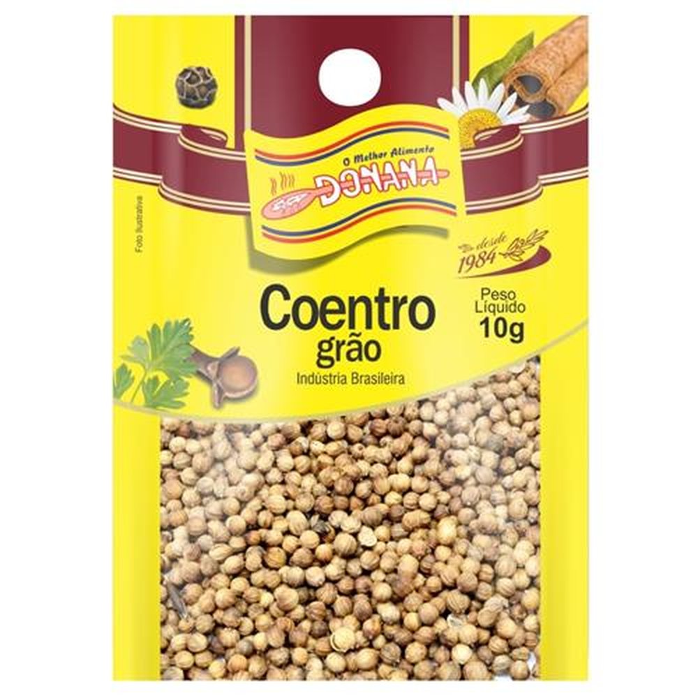 Coentro em Grão 10g Donana - Embalagem Contém 50 Unidades | Martins Atacado
