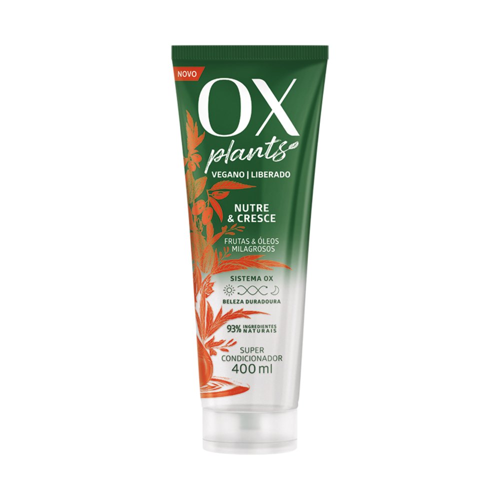 Condicionador Ox Plants Nutre e Cresce 400ml Flora | Martins Atacado