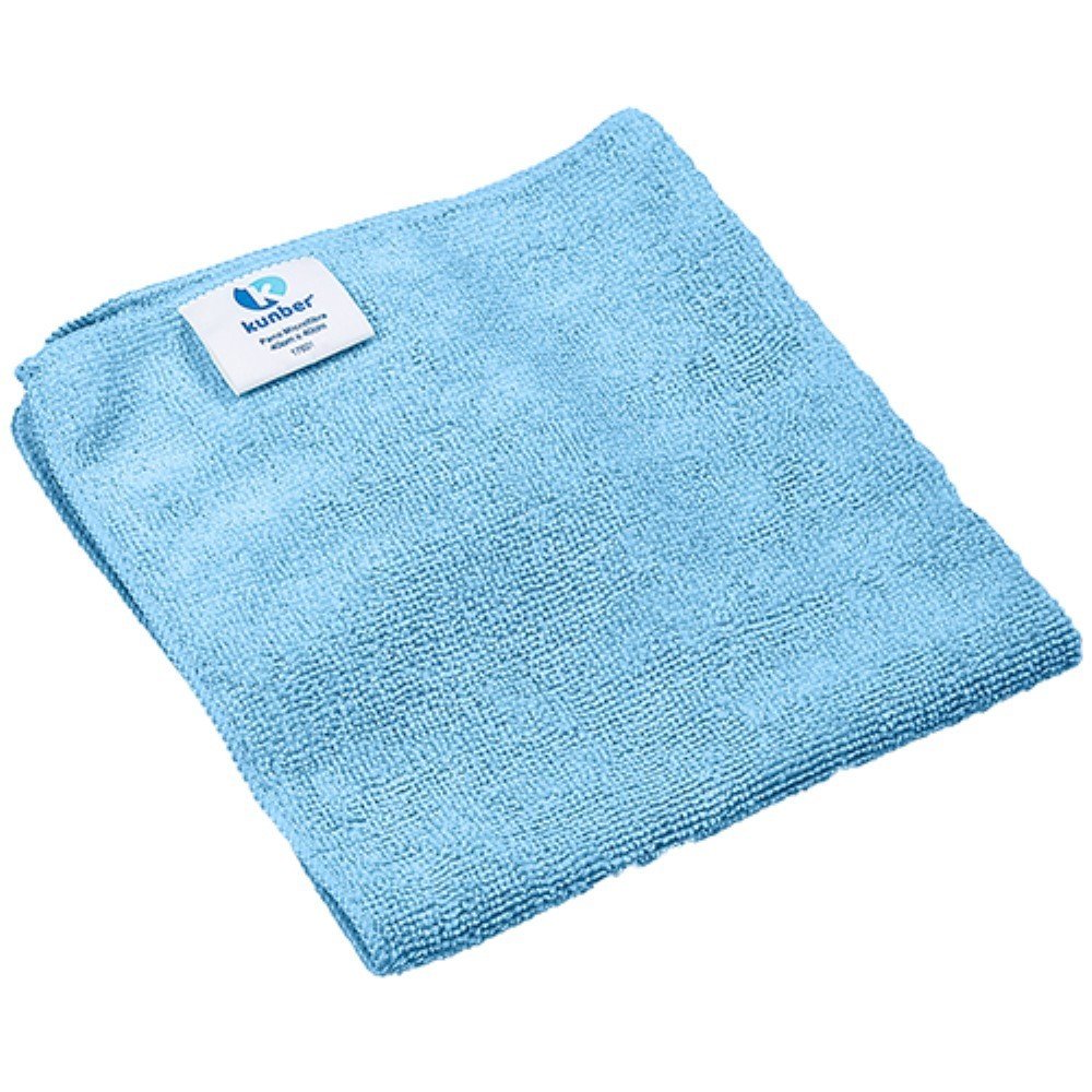 Pano Microfibra Azul 30x30cm Kunber | Martins Atacado