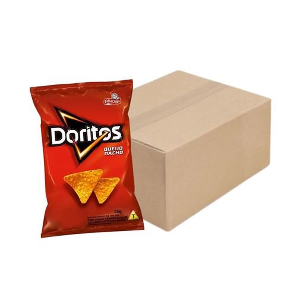 Caixa De Doritos Com 40 Unidades De 55g Sabor Queijo Nacho Pepsico ...