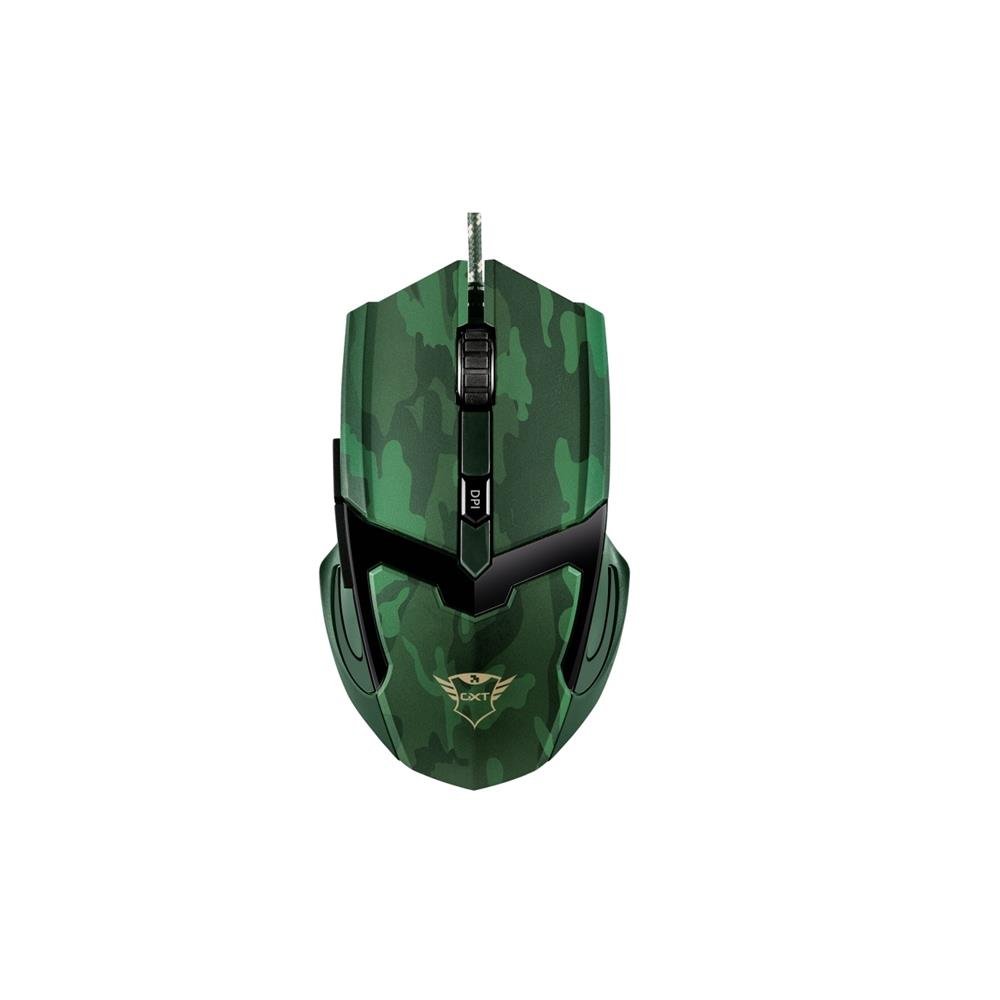Mouse Gamer Trust GXT 101C Gav USB 4800DPI Camuflado Verde | Martins ...