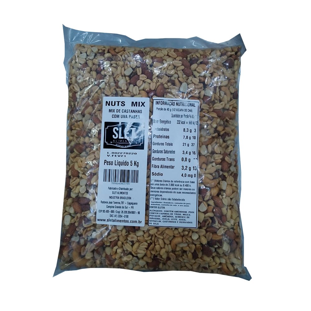 Mix De Castanhas Com Uva Passa 5000g Caixa C/ 2 | Martins Atacado Mix De Castanhas Com Uva Passa 5000g Caixa C/ 2 | Martins Atacado