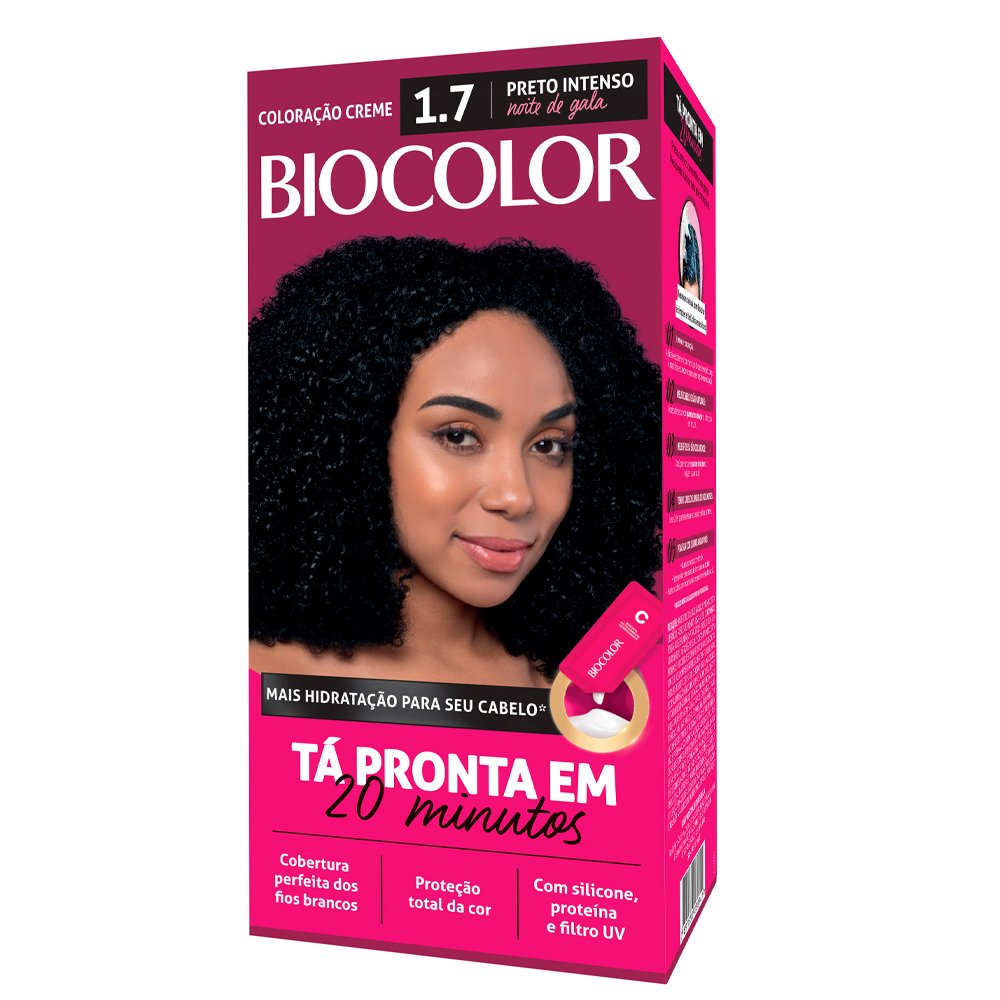 Tintura Biocolor Mini Kit 1.7 Preto Intenso | Martins Atacado