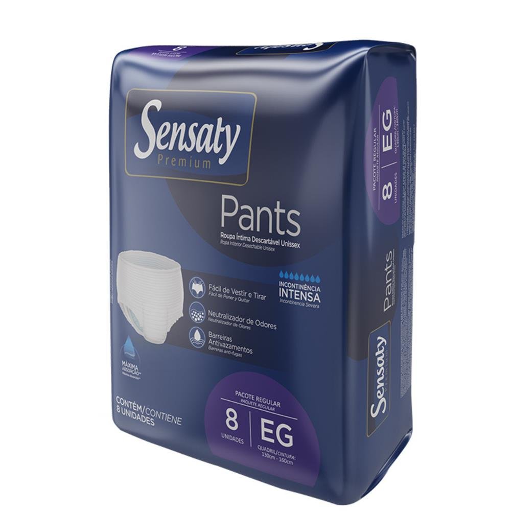 Fralda Pants Sensaty Regular EG 8 Pacotes Com 8 Unidades | Martins Atacado