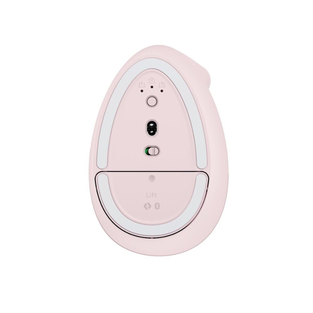Mouse Sem Fio Logitech Lift Vertical - Rosa - 910-006472 | Martins Atacado