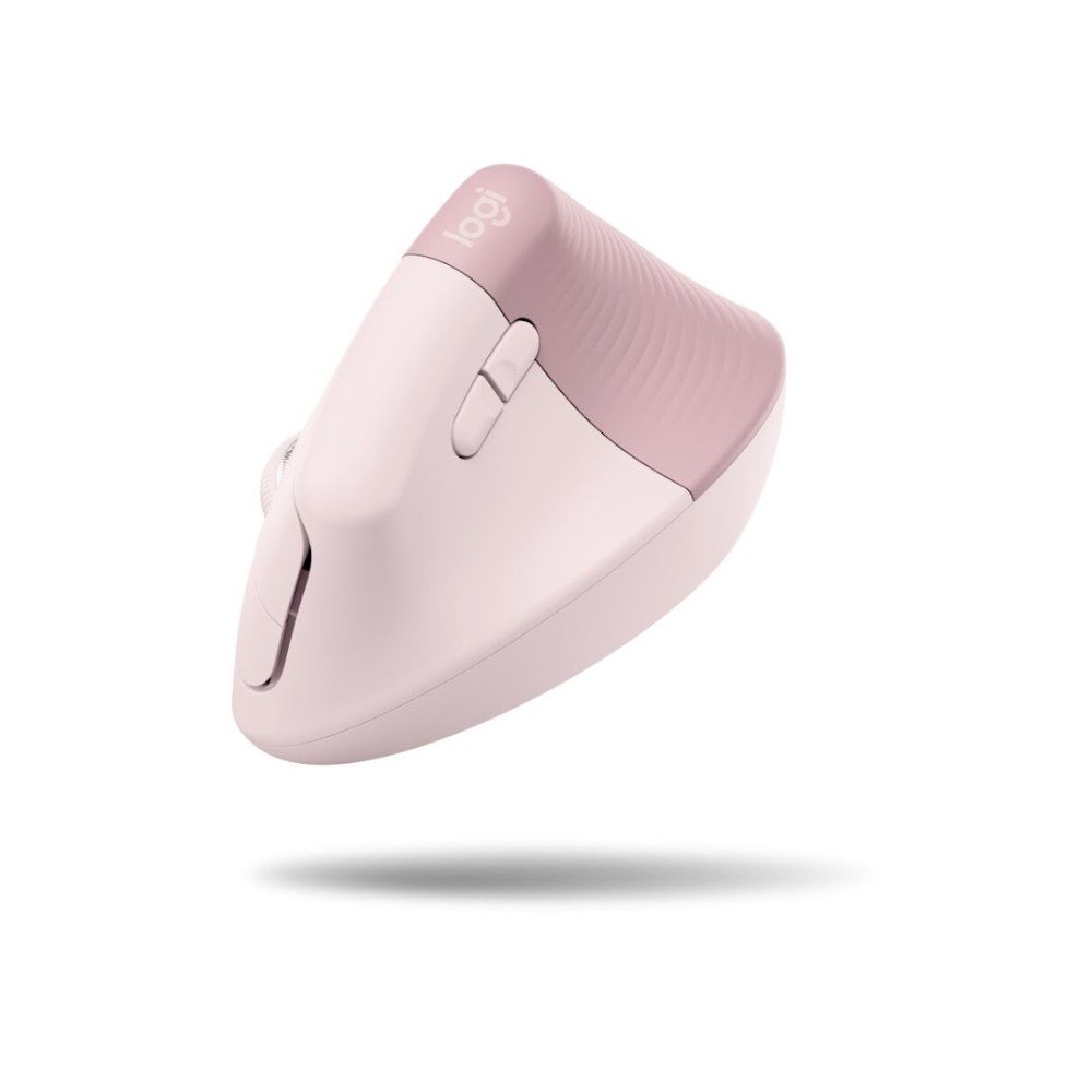 Mouse Sem Fio Logitech Lift Vertical - Rosa - 910-006472 | Martins Atacado