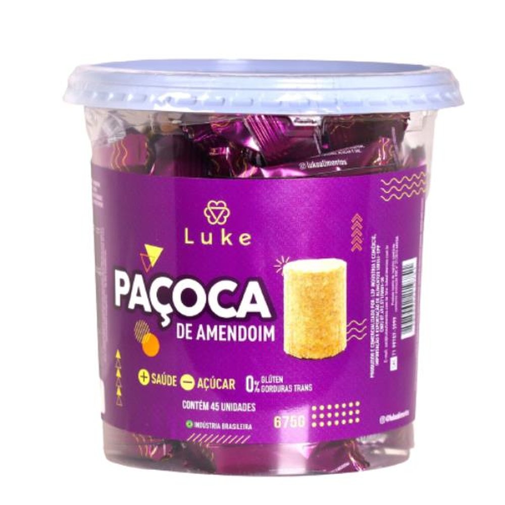 Pote de Paçoca Luke 45 Unidades | Martins Atacado