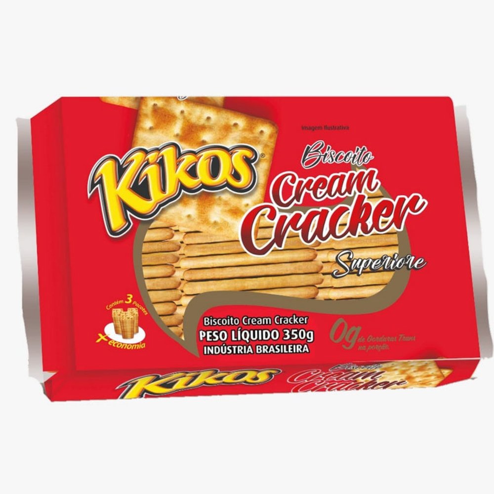 Biscoito Kikos Cream Cracker 350g | Martins Atacado