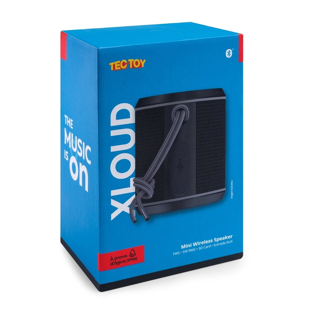Caixa De Som Bluetooth Xloud TecToy 5W | Martins Atacado
