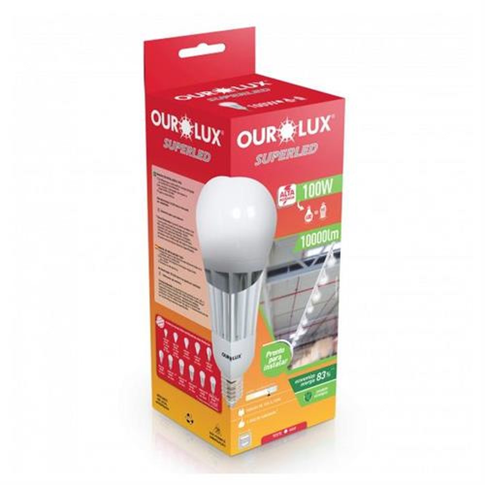 Lampada Superled Alta Potencia 100W Bivolt 6500 E40 BC | Martins Atacado