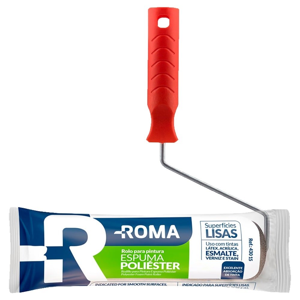 Rolo Espuma Poliéster Roma 5cm com Cabo | Martins Atacado