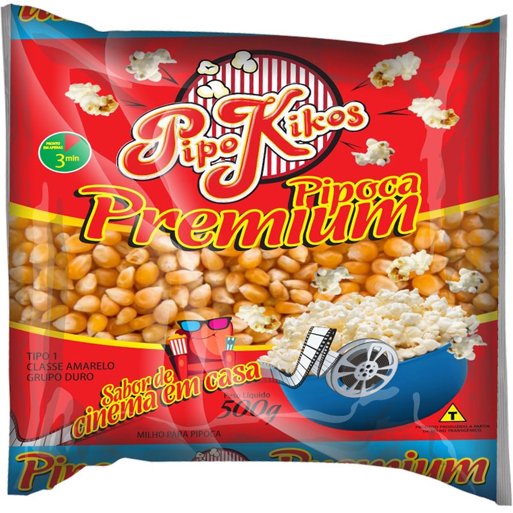 Milho de pipoca Pipokikos 20x500g | Martins Atacado