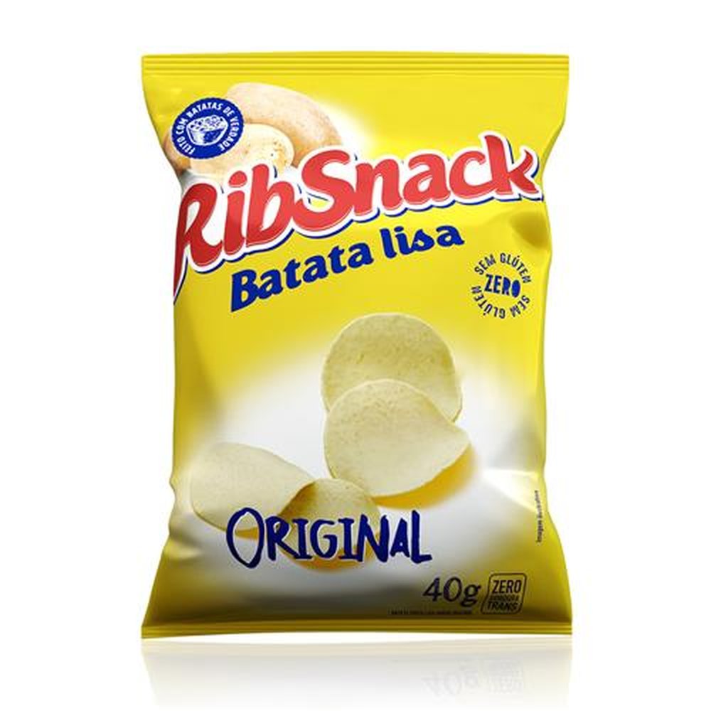 Batata Ribsnack Lisa Original 40g | Martins Atacado