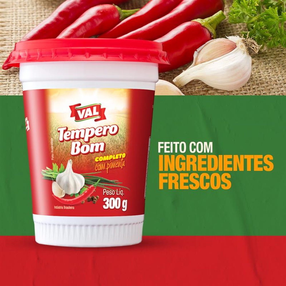 Tempero Val Completo Com Pimenta 300g - Embalagem com 24 unidades | Martins Atacado