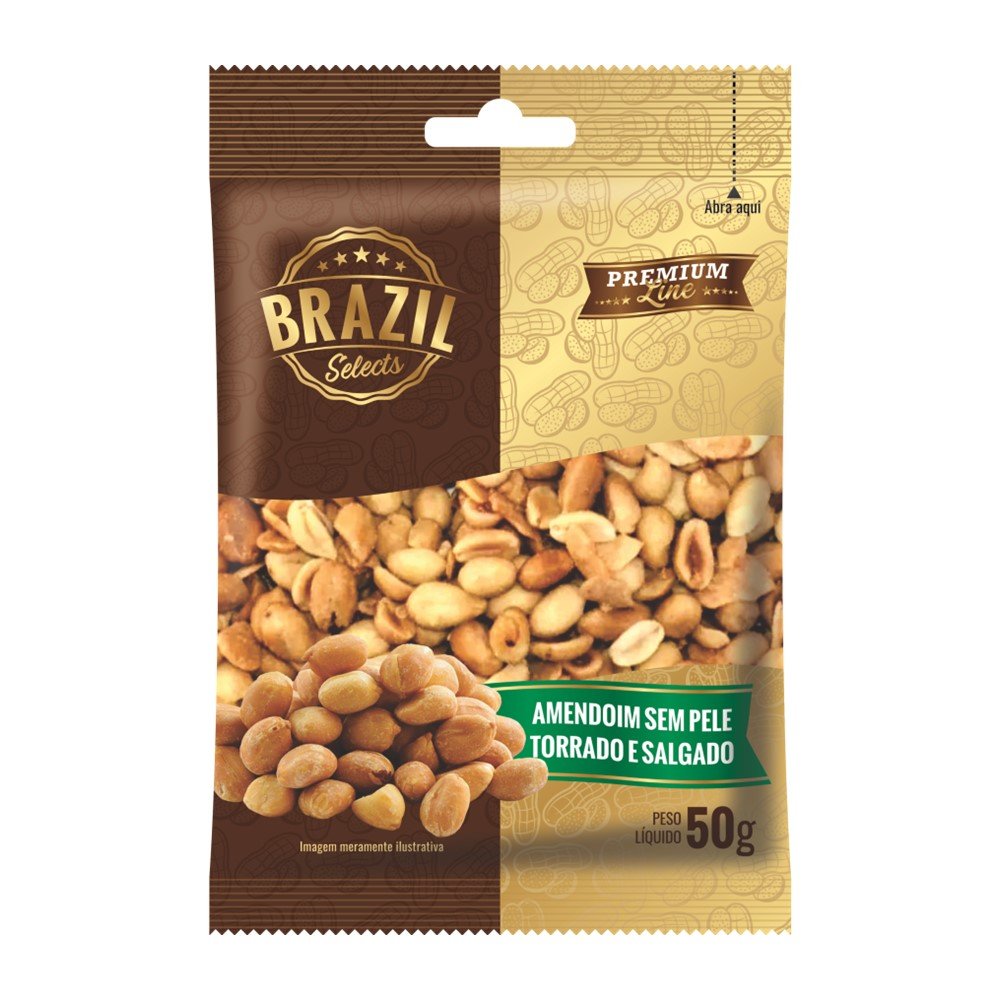 Amendoim Torrado e Salgado 50g | Martins Atacado
