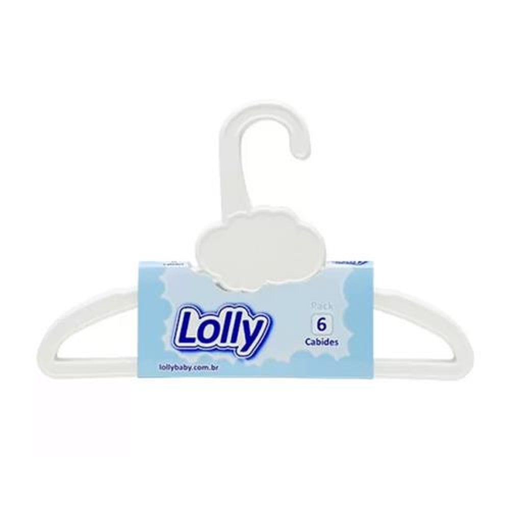 Kit 6 Cabides Special Lolly - Branco | Martins Atacado