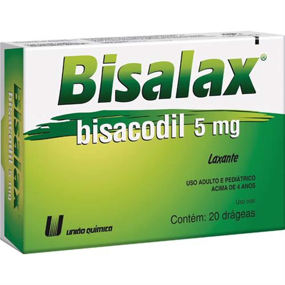 Bisalax 5Mg Com 20 Drageas - UNIAO QUIMICA | Martins Atacado