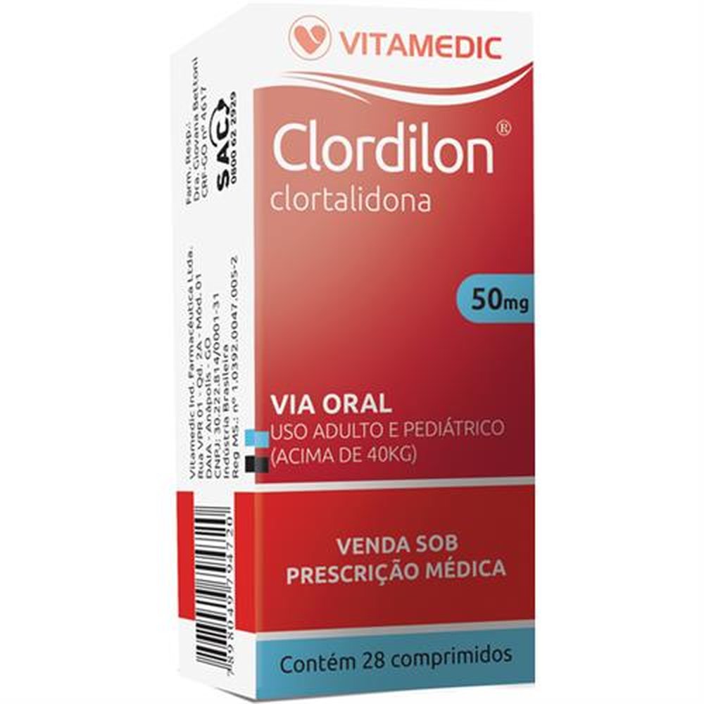 Clordilon 50Mg Com 28 Comprimido - VITAMEDIC | Martins Atacado