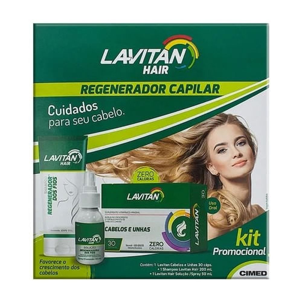 Lavitan Kit Hair 30 Capsula - Shampoo - Solução - CIMED | Martins Atacado