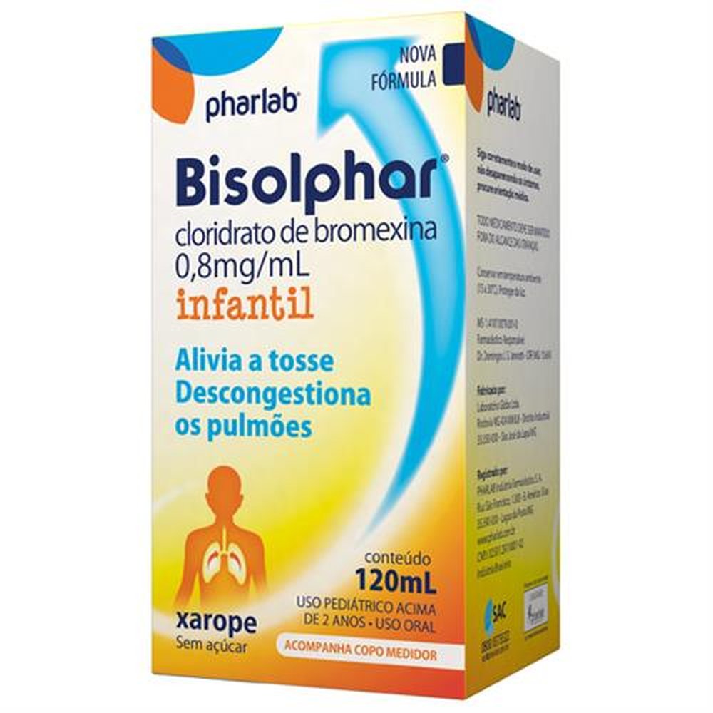 Bisolphar 0,8Mg-Ml Xarope Infantil 120Ml - PHARLAB | Martins Atacado