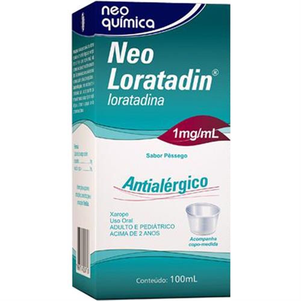 Neo Loratadin 1Mg-Ml Xarope Frasco 100Ml Com M - NEO QUIMICA | Martins ...