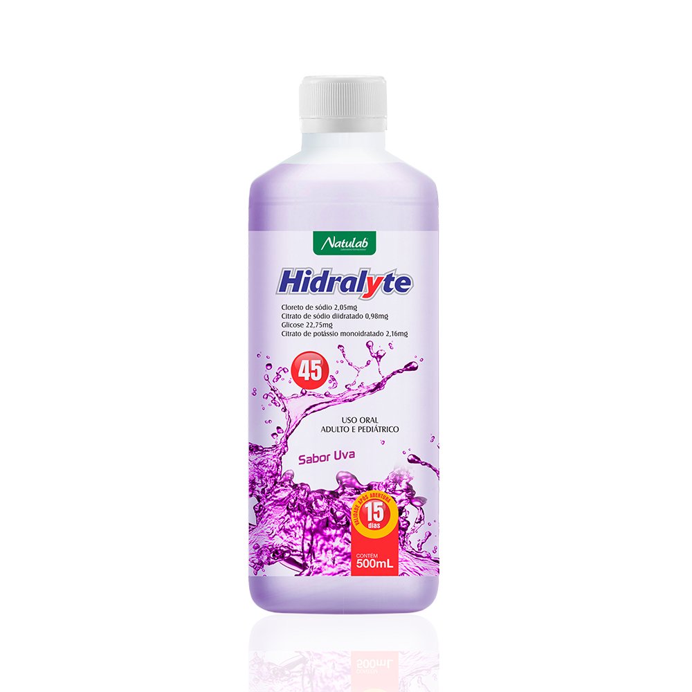 Hidralyte 45 Sabor Uva 500Ml - NATULAB | Martins Atacado